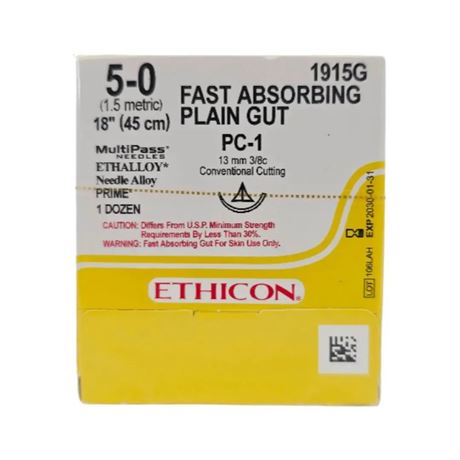 MarketPlace Primis Medical - Ethicon 1915G FAST ABSORBING PLAIN GUT 5-0 ...